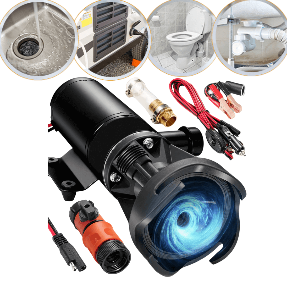 Sump Pump Sewage Pump Macerator Pump 12V for Outdoor,Home,RV – Bravex Tools